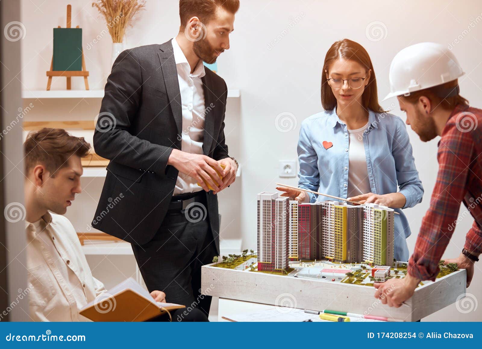 Clever Leader in Glasses Manages the Process of Construction Stock ...