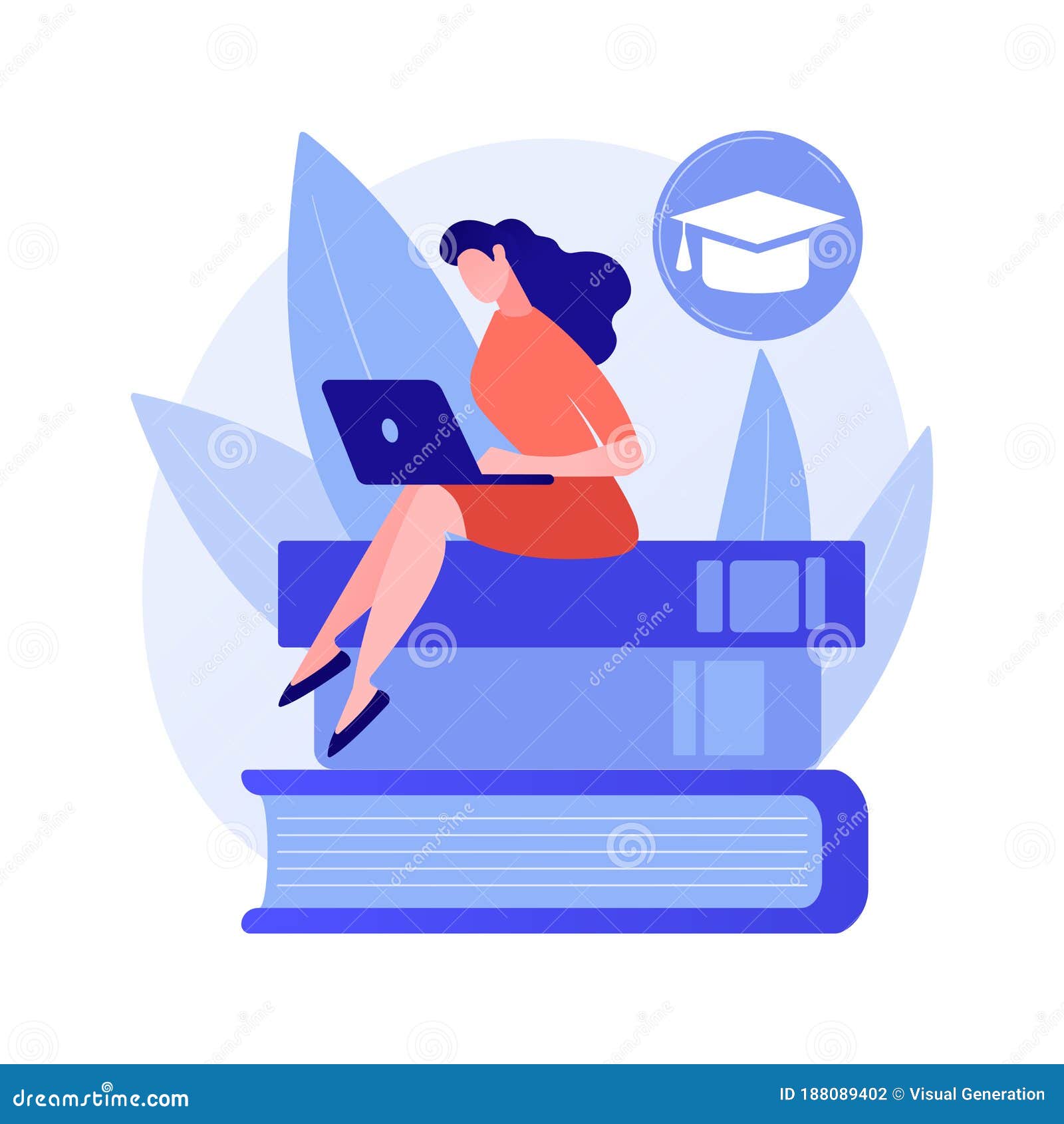 Self Education Vector Concept Metaphor Stock Vector - Illustration of ...