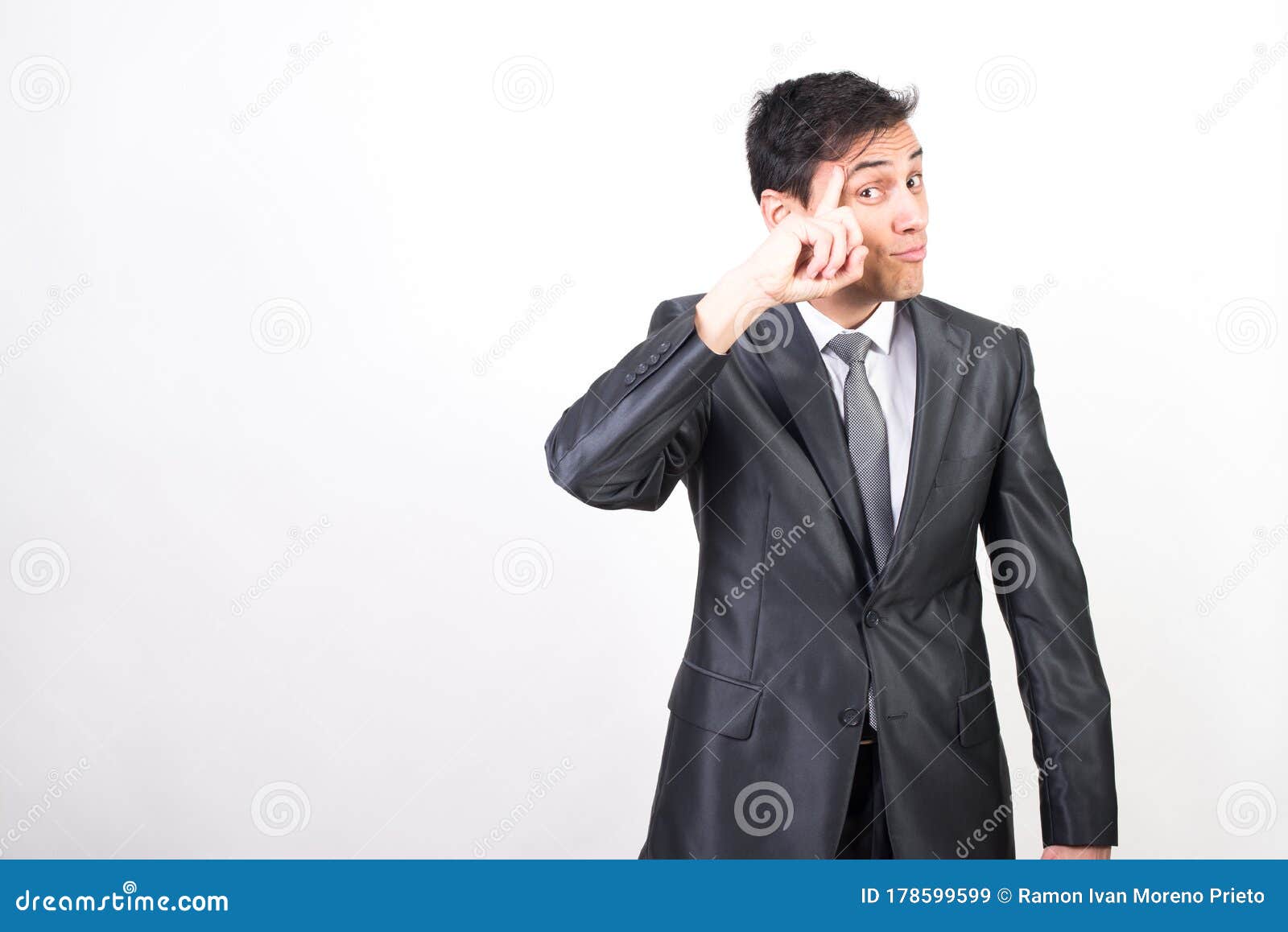 Clever man in suit stock image. Image of canny, business - 178599599
