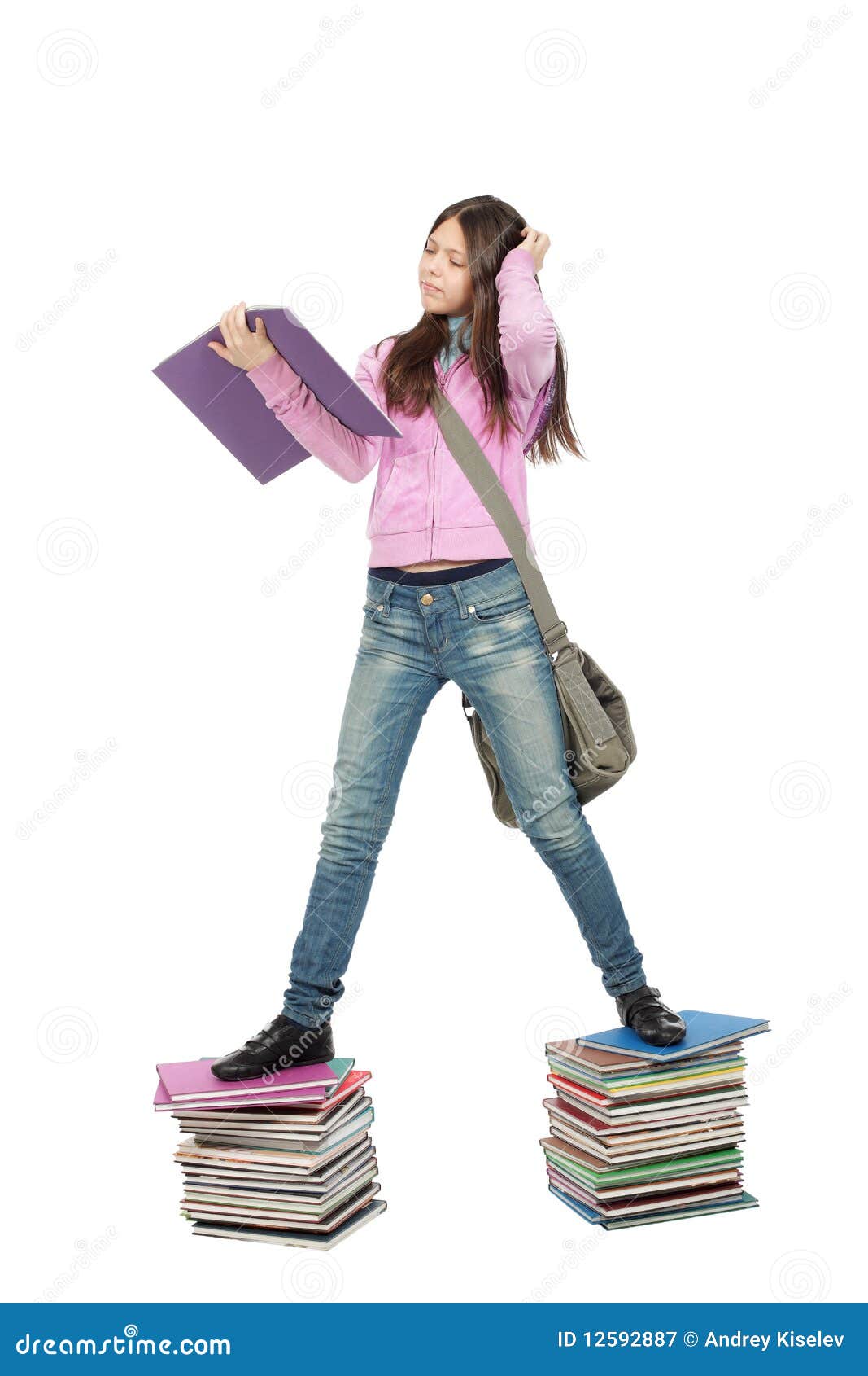 Clever student stock image. Image of stack, literature - 12592887