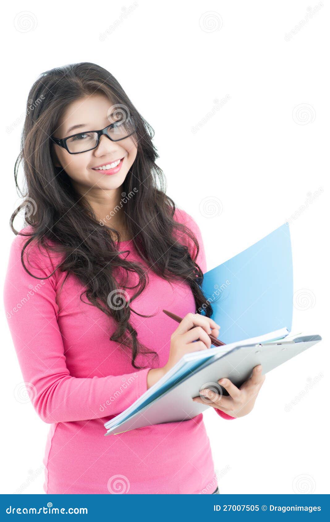Clever student stock image. Image of people, glasses - 27007505