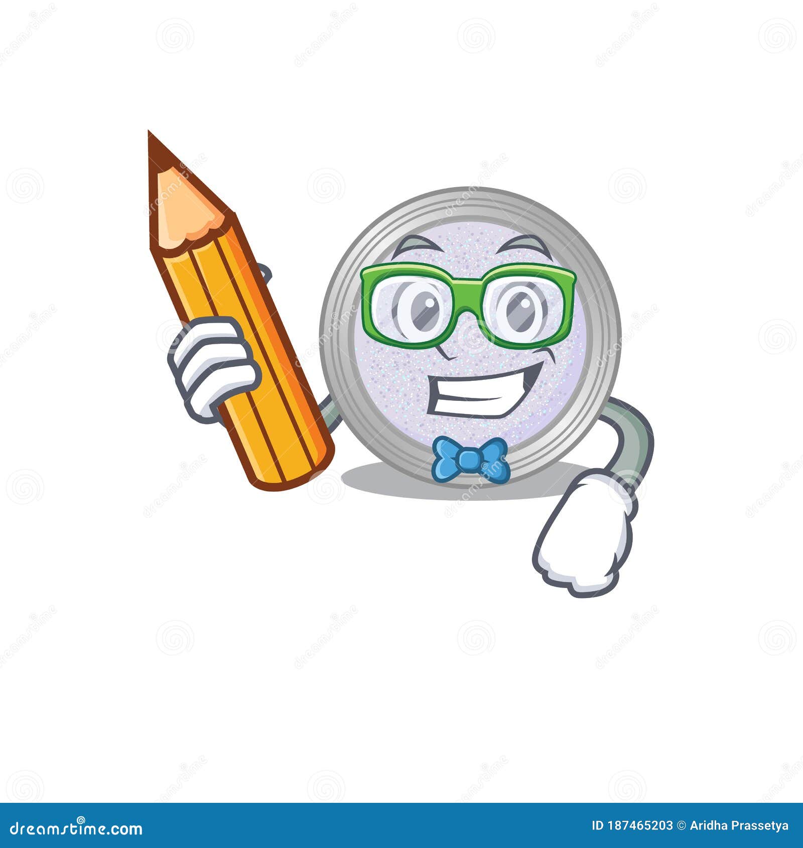 A Clever Student Glitter Eyeshadow Cartoon Character Study at Home ...