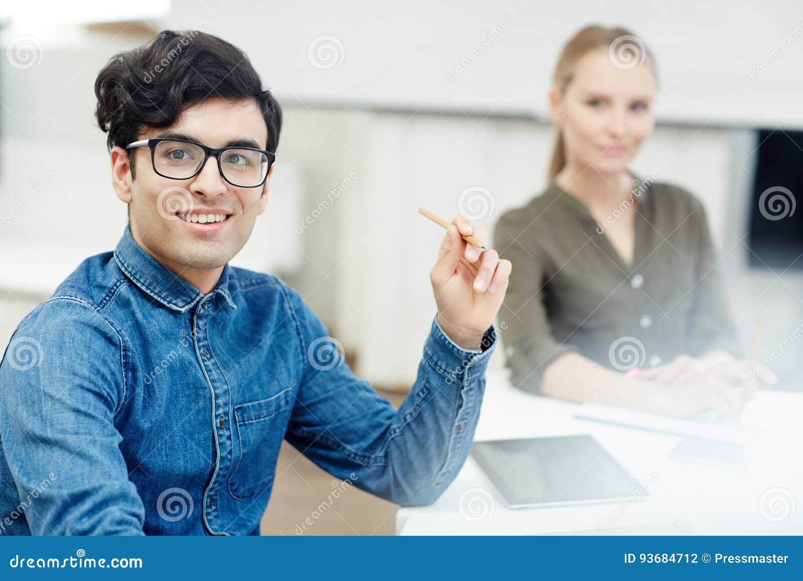 Clever student stock photo. Image of successful, eyeglasses - 93684712