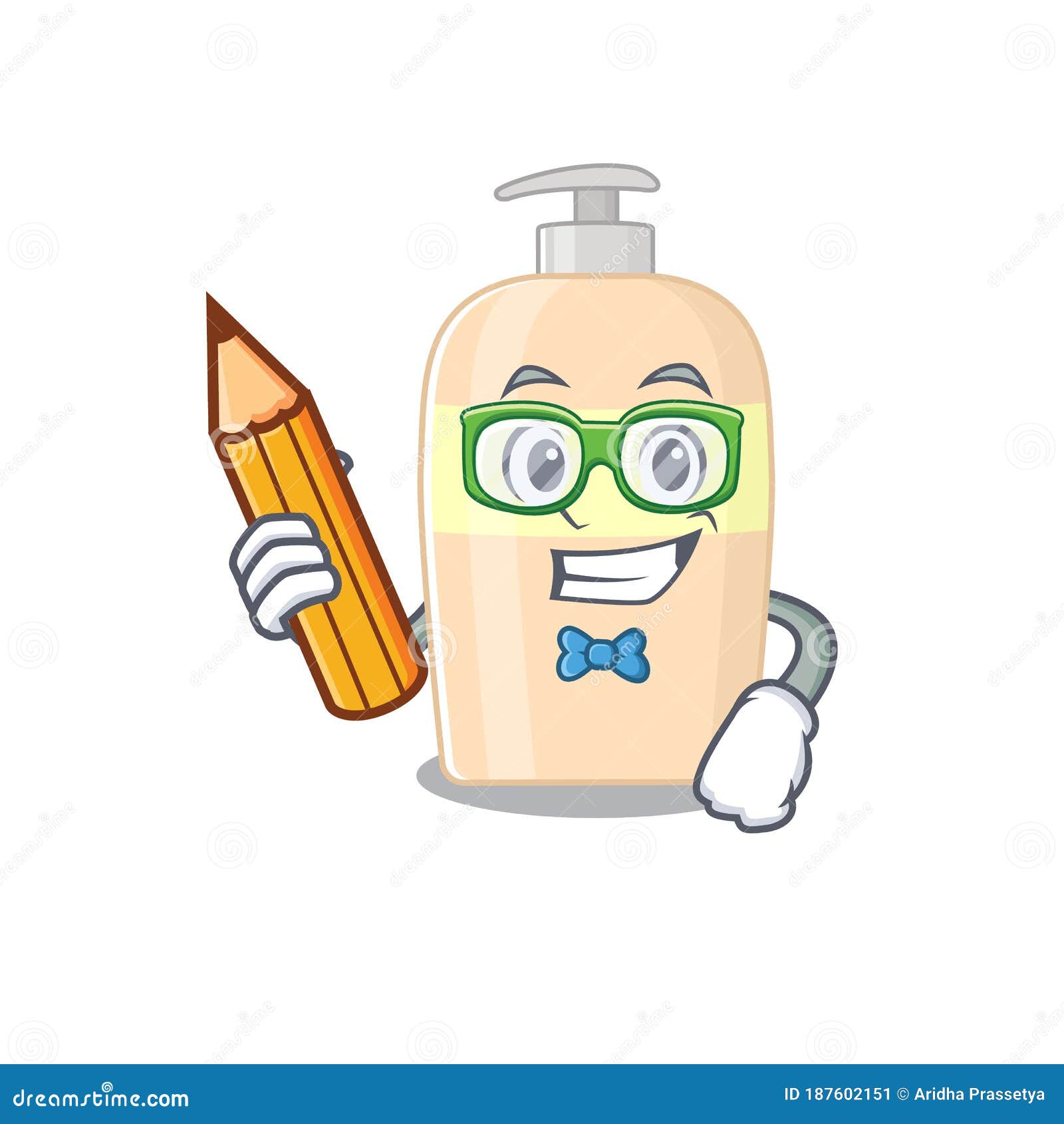 A Clever Student Toner Cartoon Character Study at Home Stock Vector ...