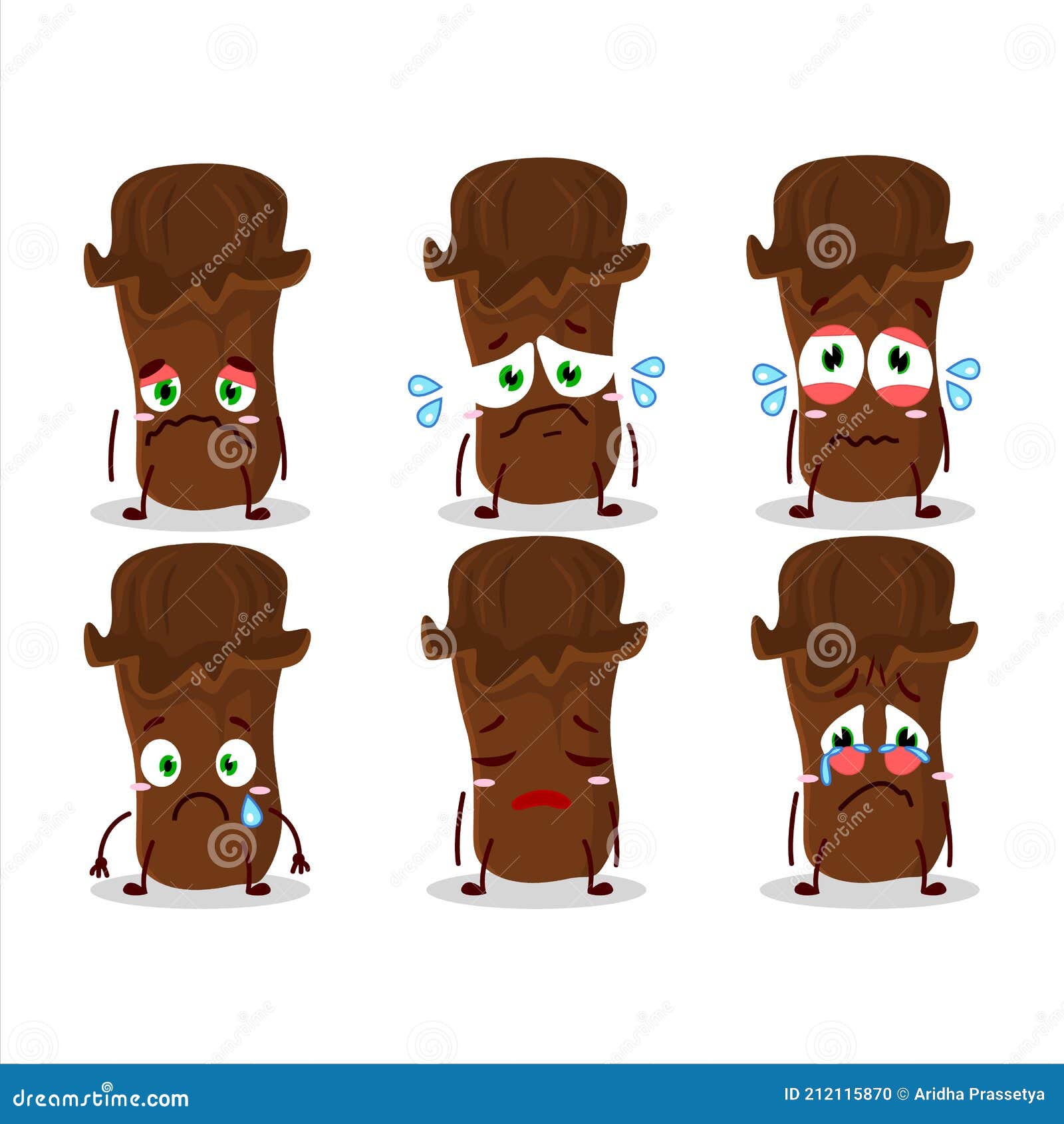 Clevo Cartoon in Character with Sad Expression Stock Vector ...