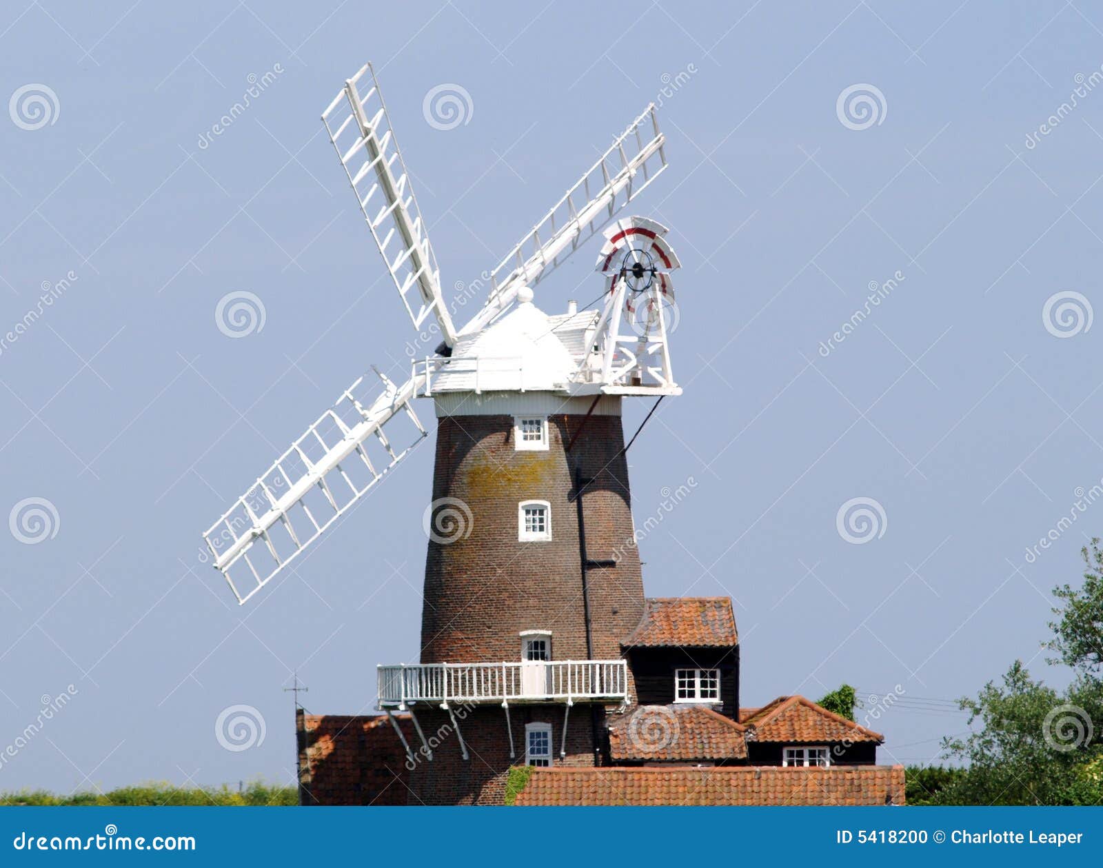 Cley Windmill - Norfolk stock photo. Image of fields, landscape - 5418200