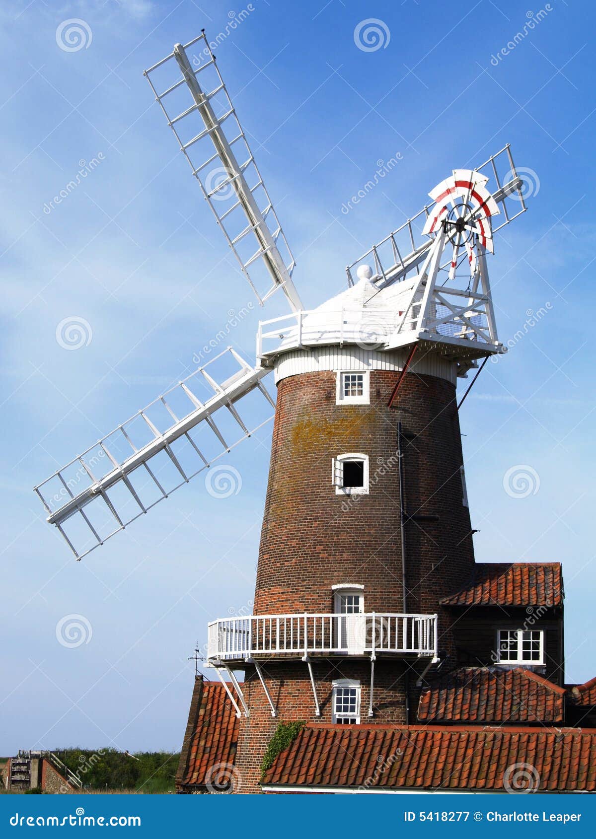 Cley Windmill Norfolk stock image. Image of anglia, fields - 5418277