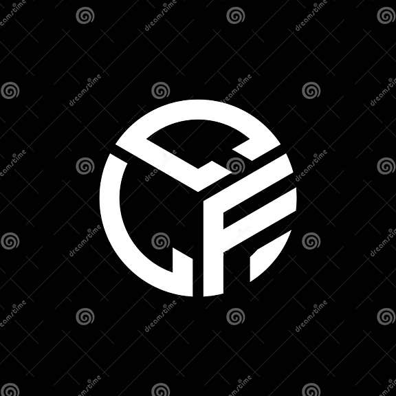 CLF Letter Logo Design on Black Background. CLF Creative Initials ...