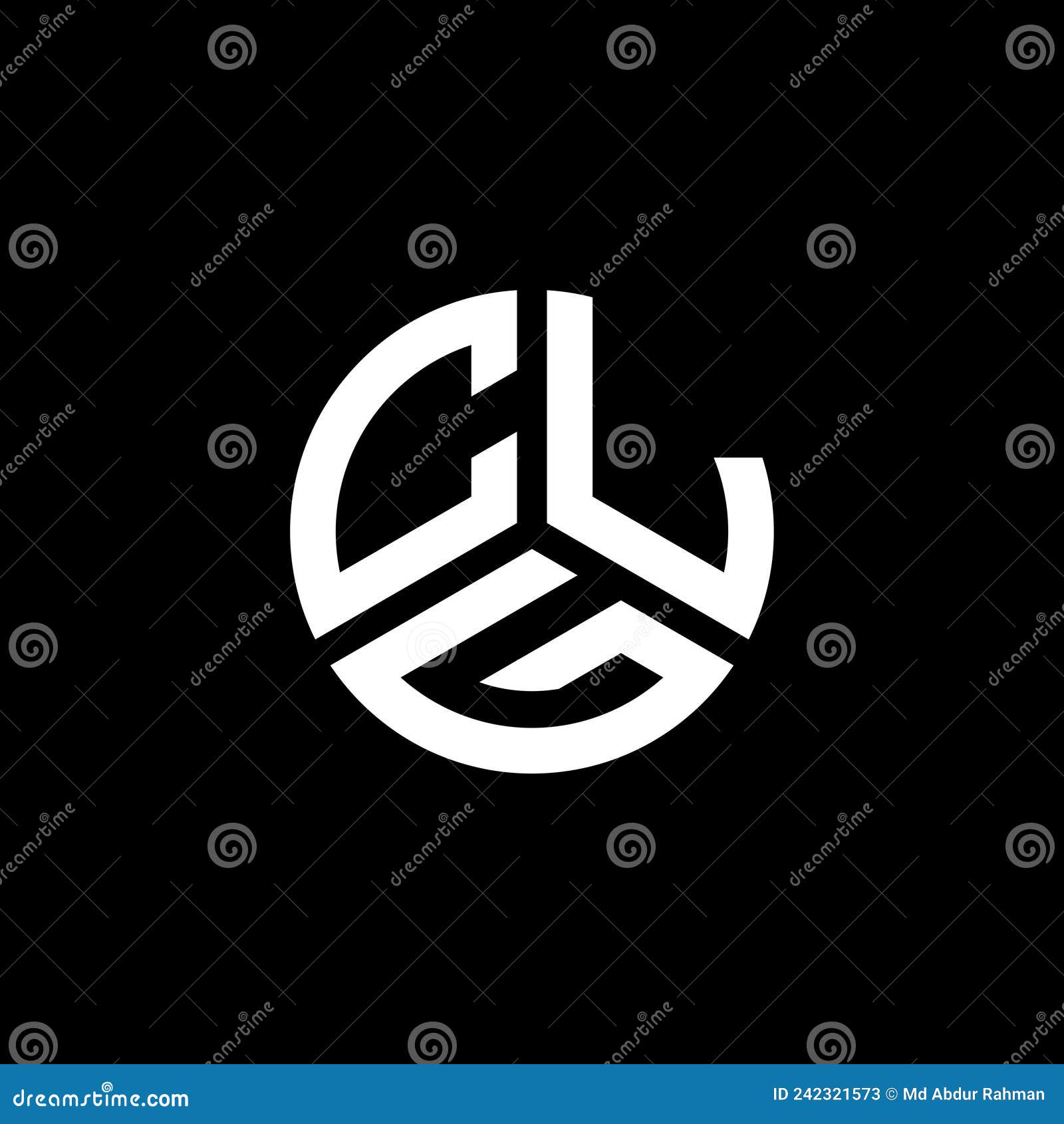 CLG Letter Logo Design on White Background. CLG Creative Initials ...