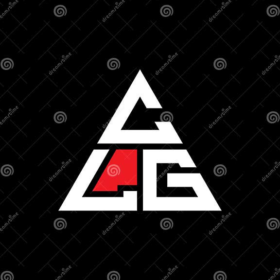 CLG Triangle Letter Logo Design with Triangle Shape. CLG Triangle Logo ...
