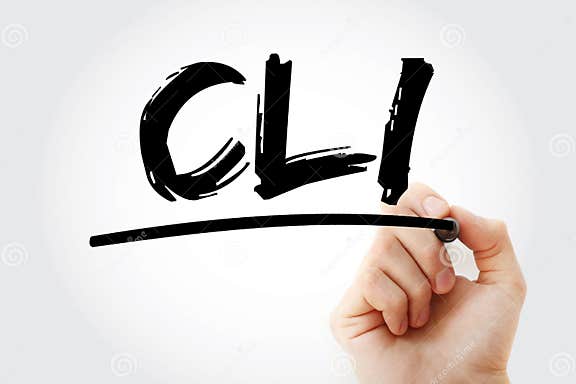 CLI - Command Line Interface Acronym with Marker, Technology Concept ...