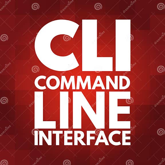 CLI - Command Line Interface Acronym, Technology Concept Background ...