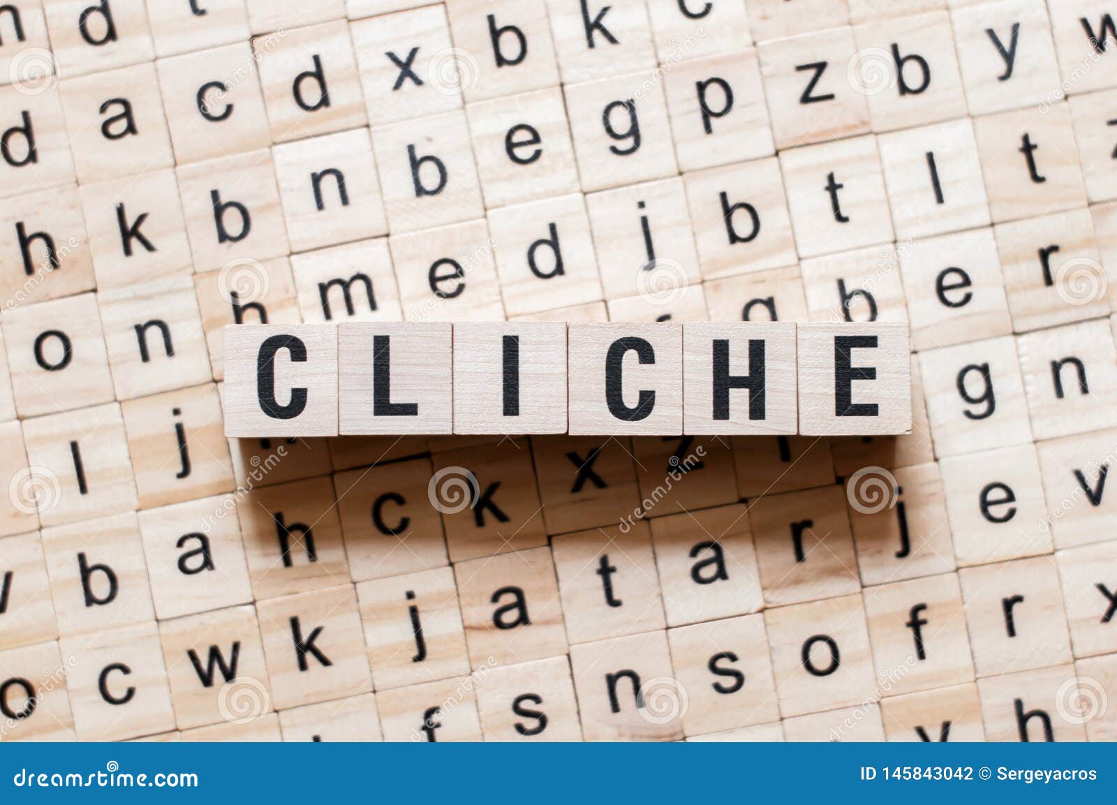 Cliche word concept stock photo. Image of book, feeling - 145843042