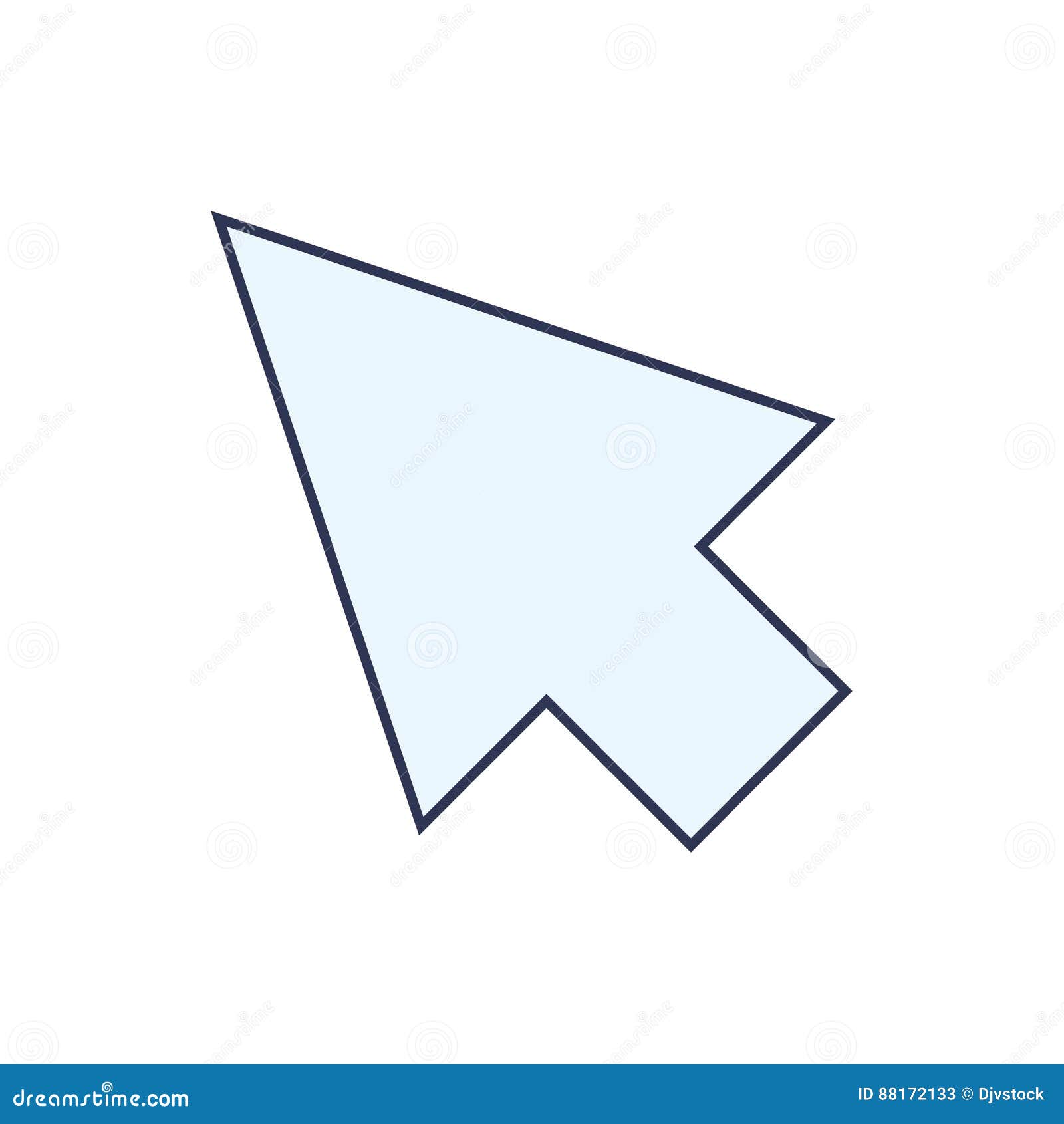 Click arrow pointer stock illustration. Illustration of concept - 88172133