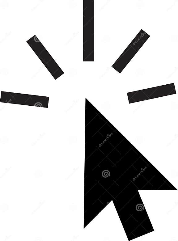 Click Arrow Sign, Pointer Arrow Icon, Cursor Symbol, Click Icon, Cursor ...