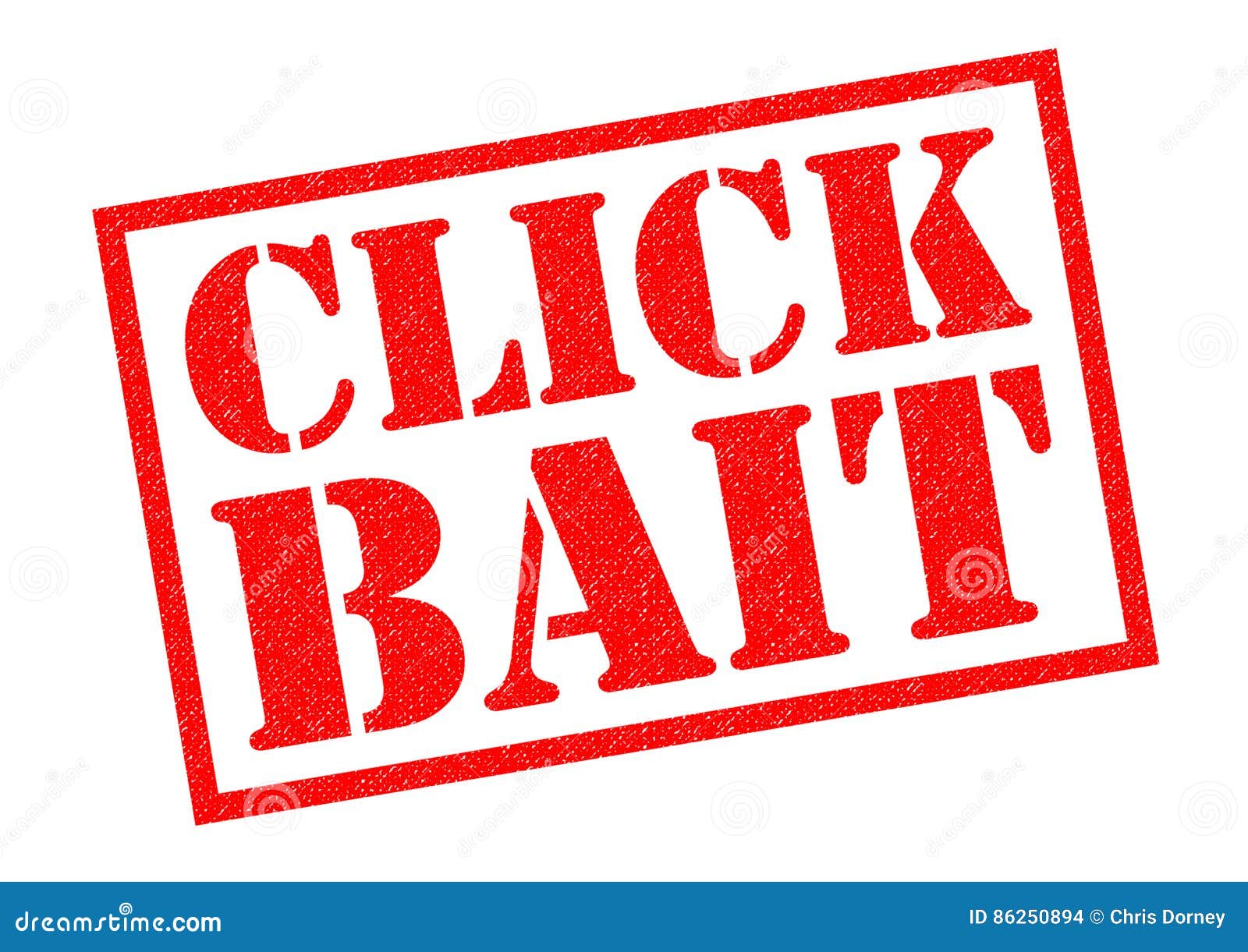 CLICK BAIT Rubber Stamp stock illustration. Illustration of rubber ...