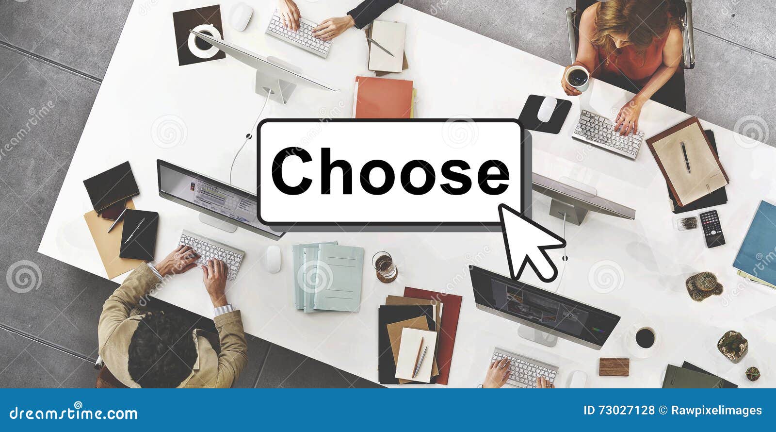 Click Choose Add Button Interface Concept Stock Photo - Image of abort ...