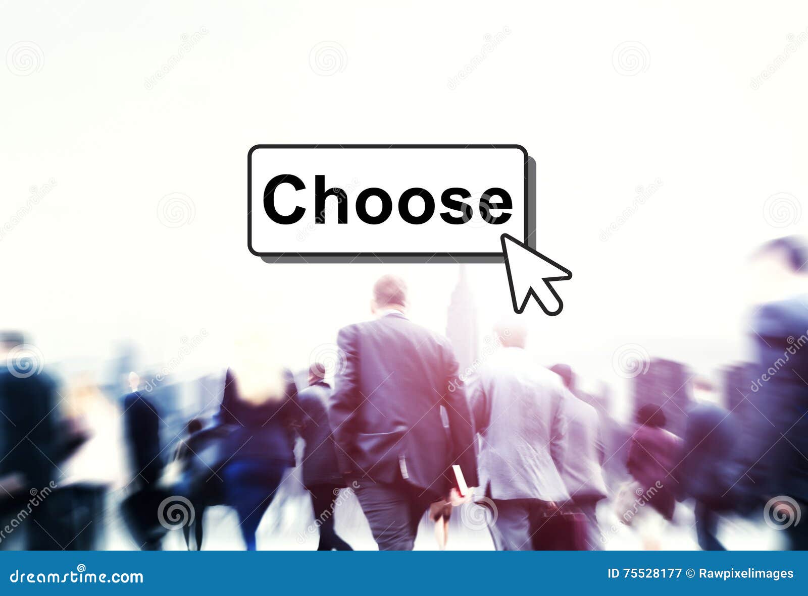 Click Choose Add Button Interface Concept Stock Image - Image of hour ...