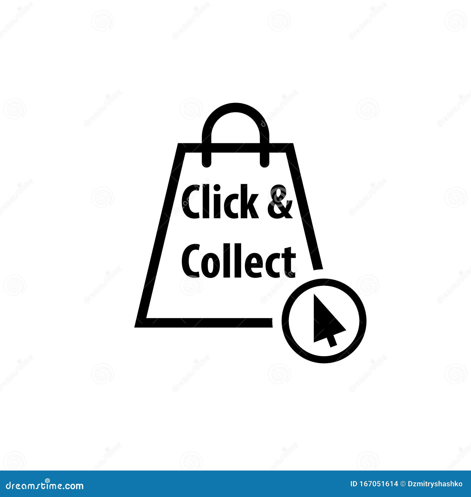 Click and Collect Black Icon Stock Vector - Illustration of delivery ... Click and Collect Black Icon Stock Vector - Illustration of delivery ...