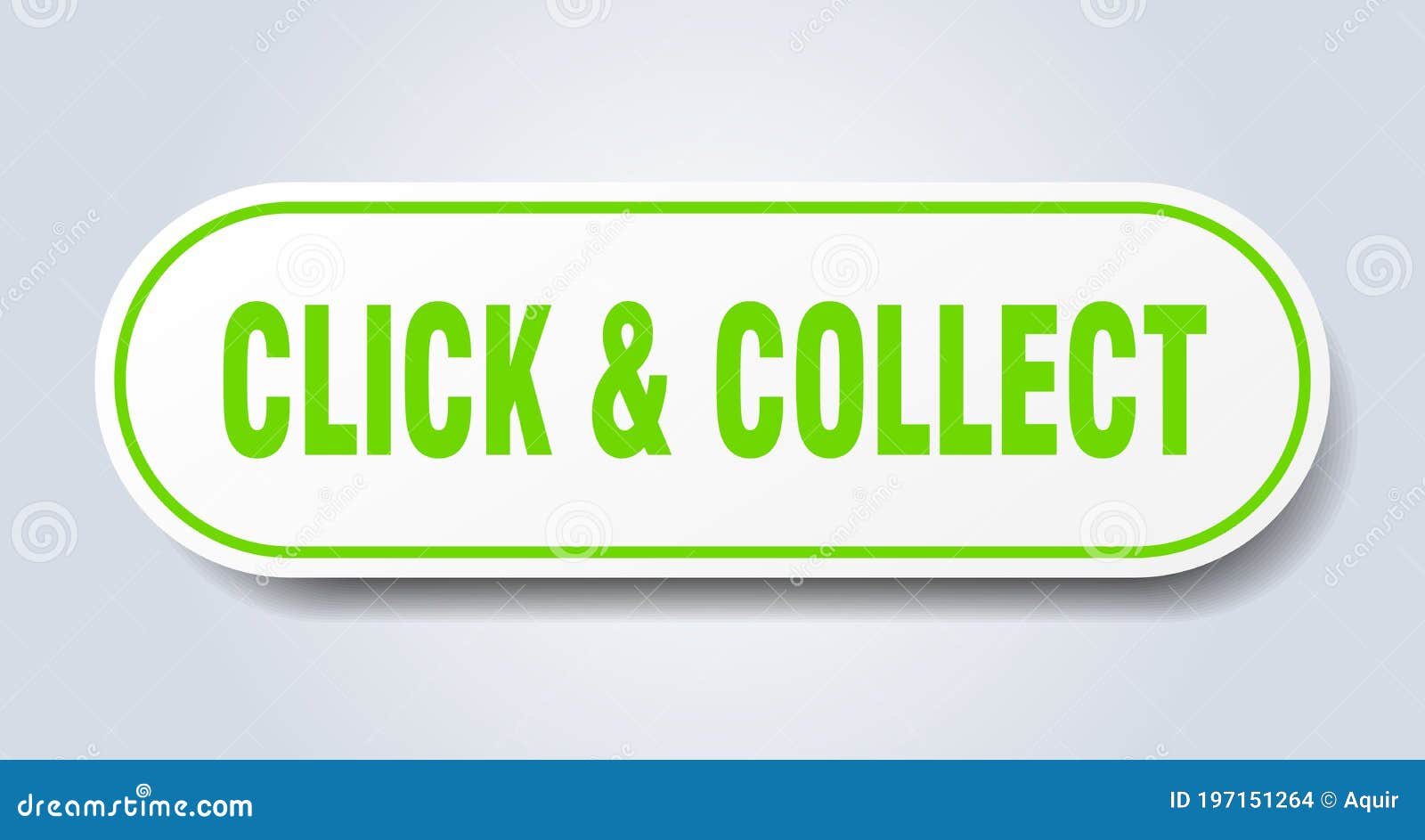 Click And Collect Concept Speech Bubbles - Vector Illustrations ...