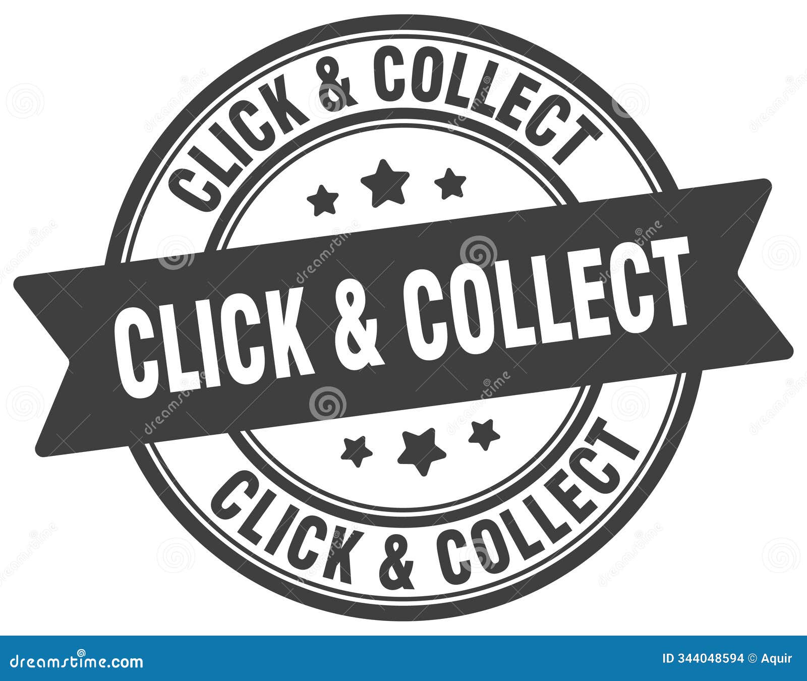 Click and Collect Stamp. Click and Collect Label on Transparent ...