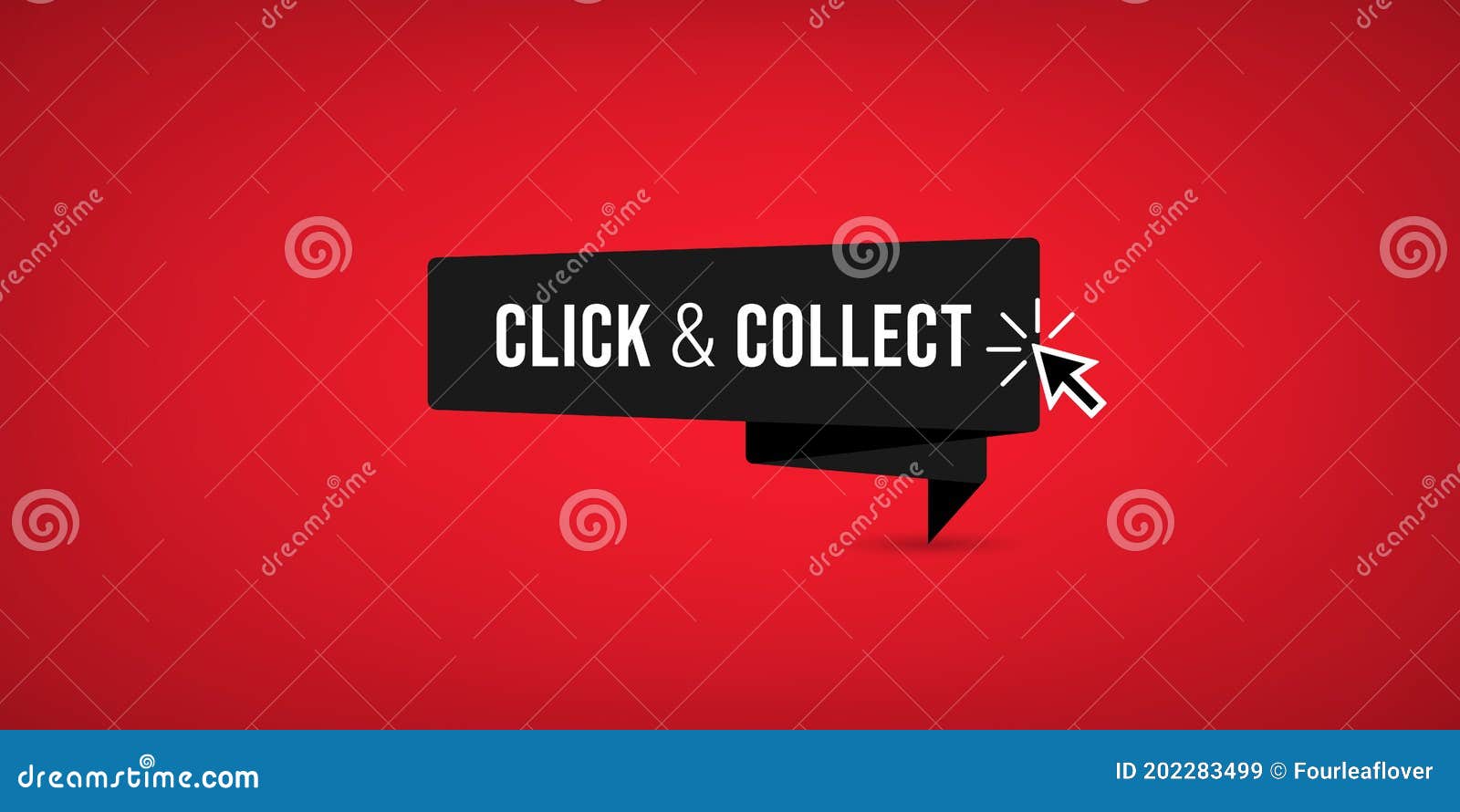 Click & Collect Vector Sign. Vector Illustration Stock Vector ...