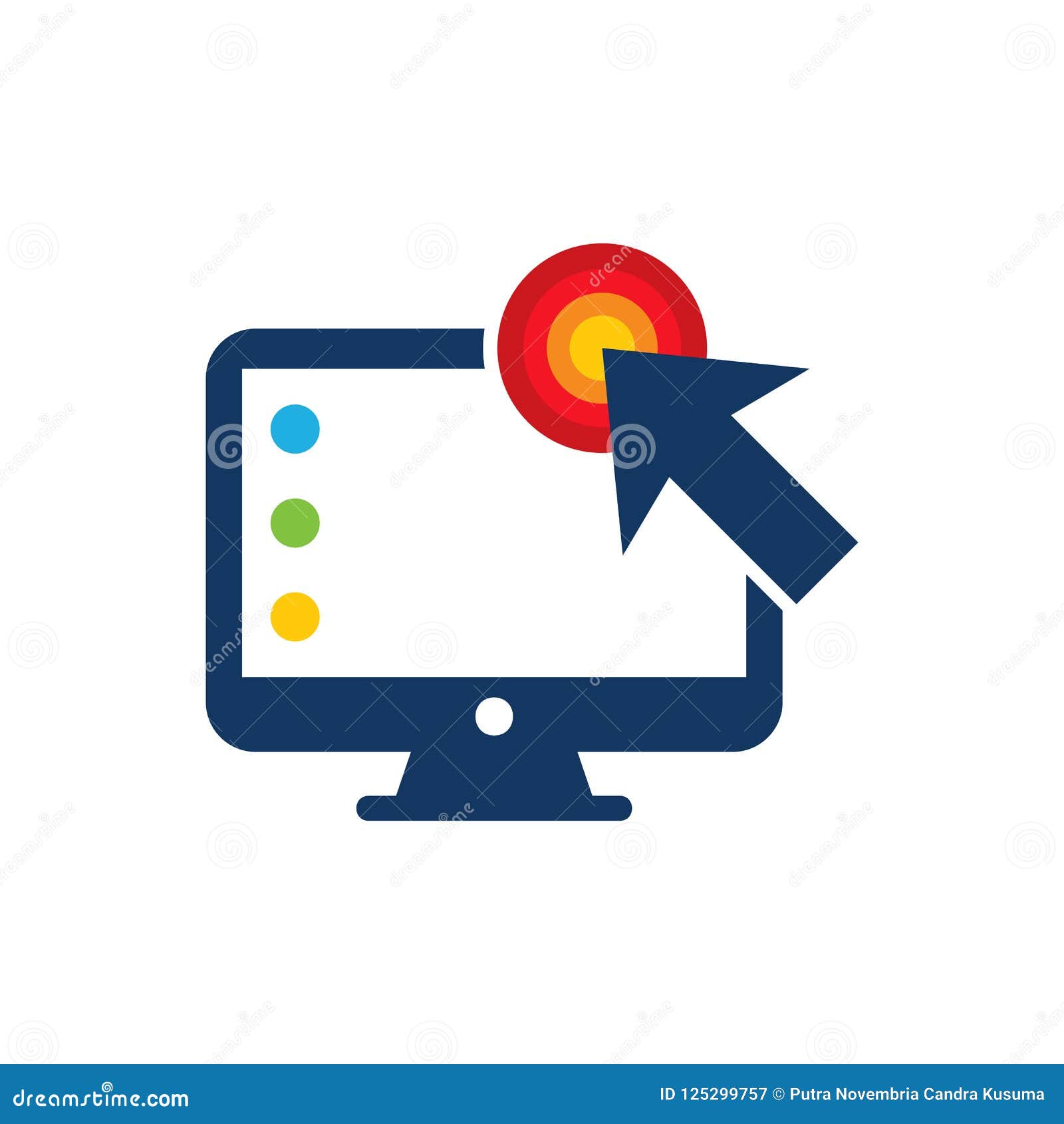 Click Computer Logo Icon Design Stock Vector - Illustration of branding ...