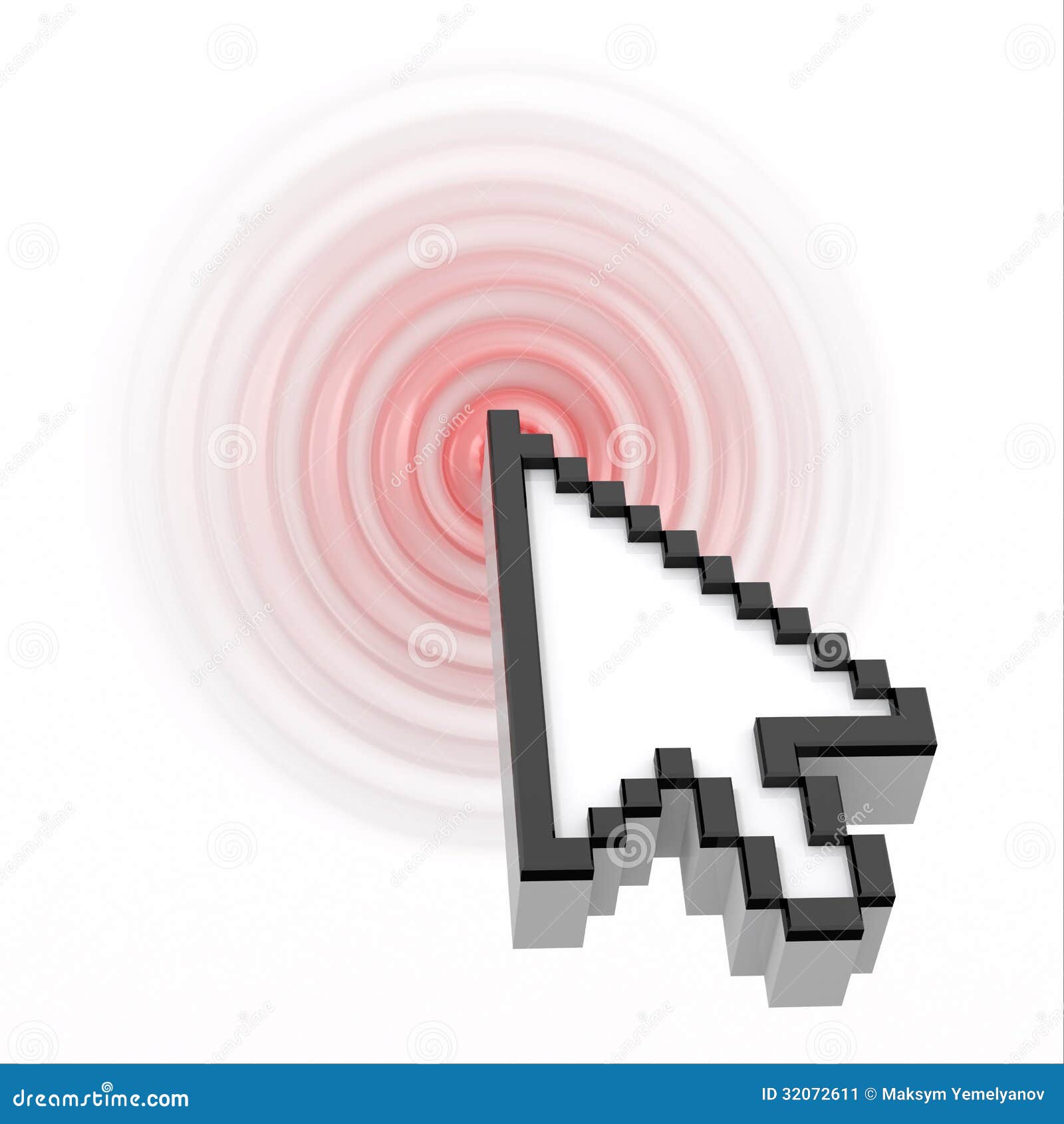 Click. Computer Mouse Cursor. Stock Illustration - Illustration of ...