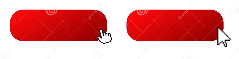 Click Cursor Button. Computer Mouse Frame Stock Vector - Illustration of touch, clickable: 317957550