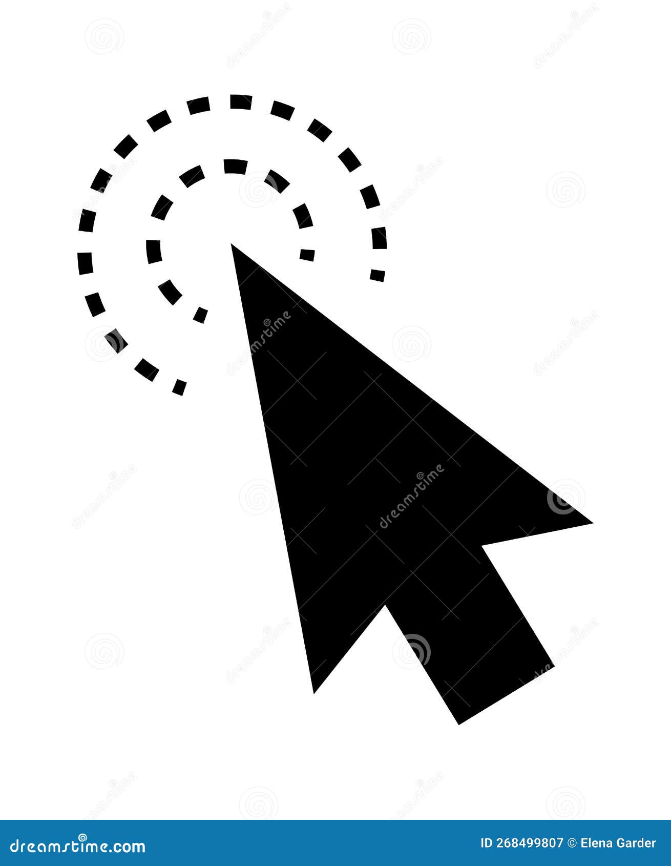 Click Cursor Set Computer Pointer Hand And Arrow Icon Press Pick Action Element Vector Web