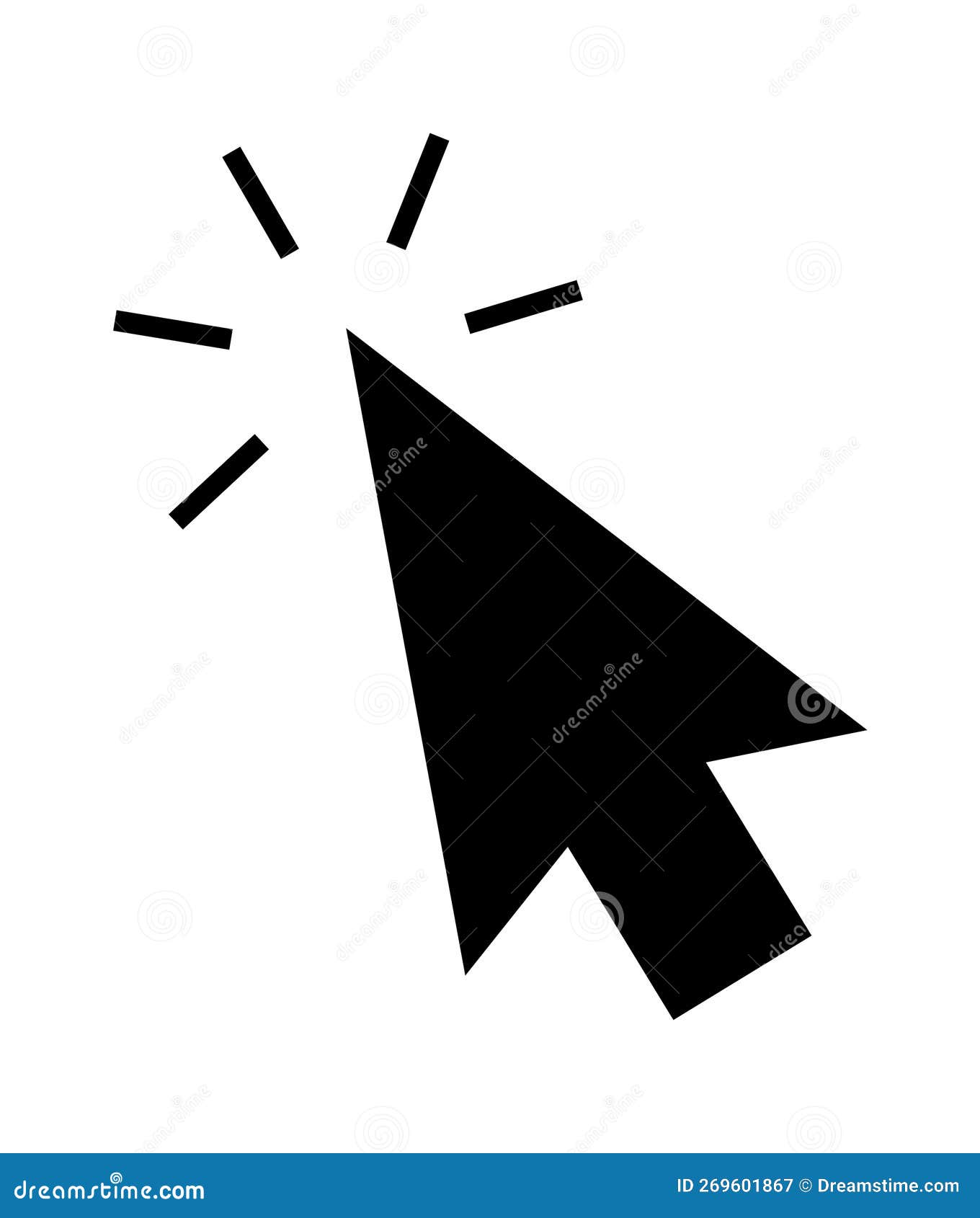 Click Cursor Set Computer Pointer Hand And Arrow Icon Press Pick Action Element Vector Web