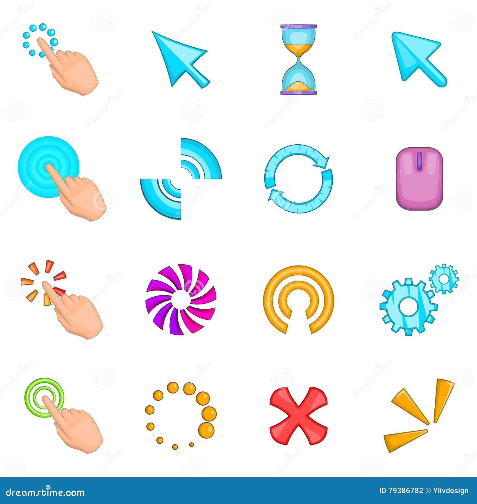 Click Cursors Background, 3d Rendering Royalty-Free Stock Photography ...