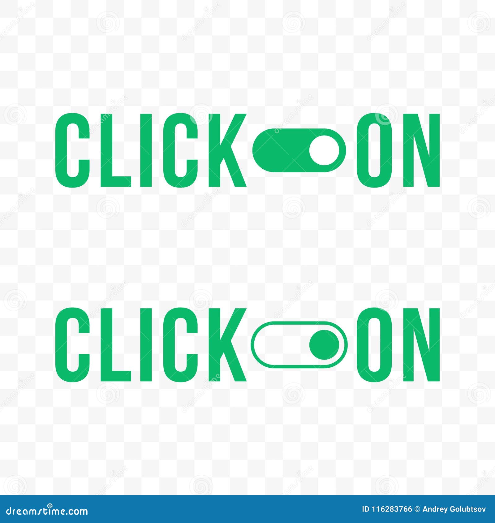 Click on Digital Toggle Vector Icon Stock Vector - Illustration of ...