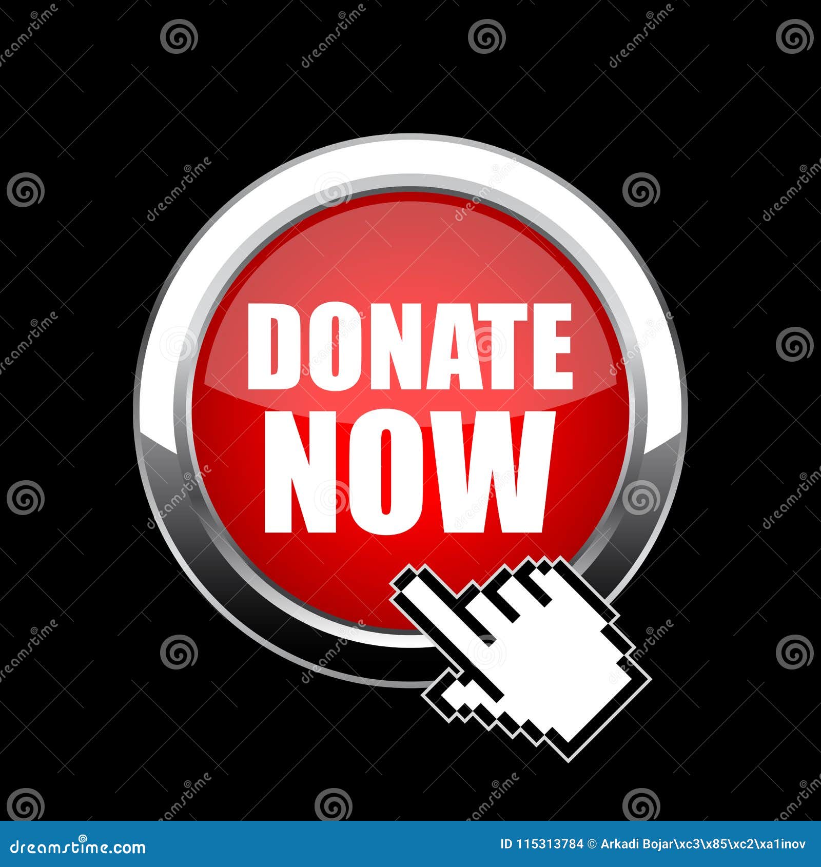 Red Donate Now Button
