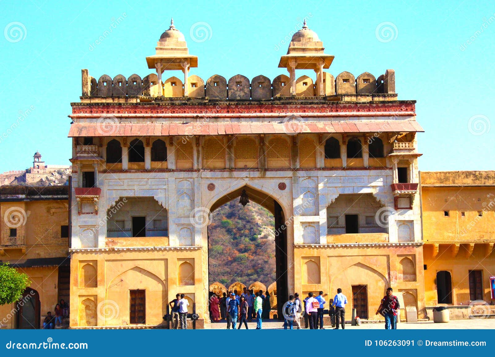 Entry Gate of Amer Fort, Jaipur, Rajasthan, India Editorial Photo ...