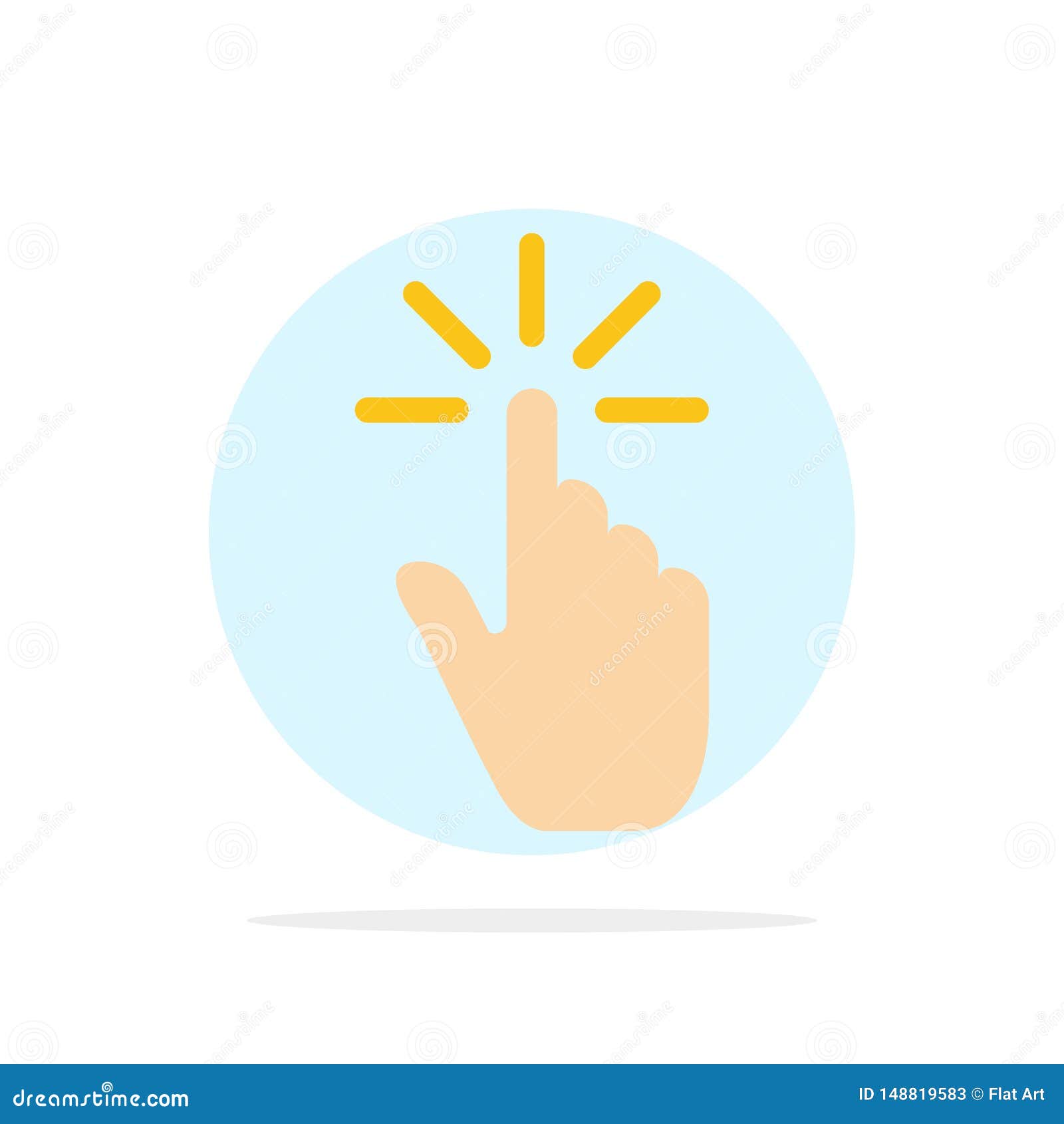 Click, Finger, Gesture, Gestures, Hand, Tap Abstract Circle Background ...