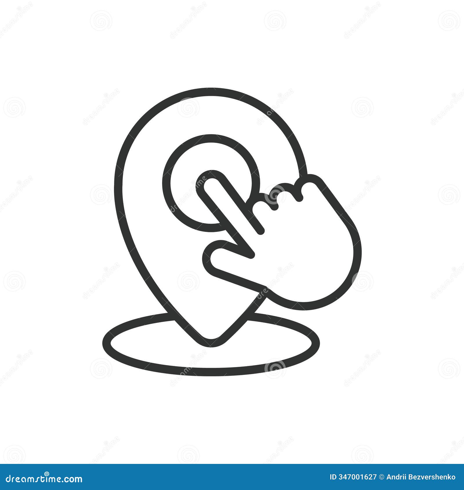 Click on GPS, Icon in Line Design. Click, GPS, Location, Map, Pinpoint ...