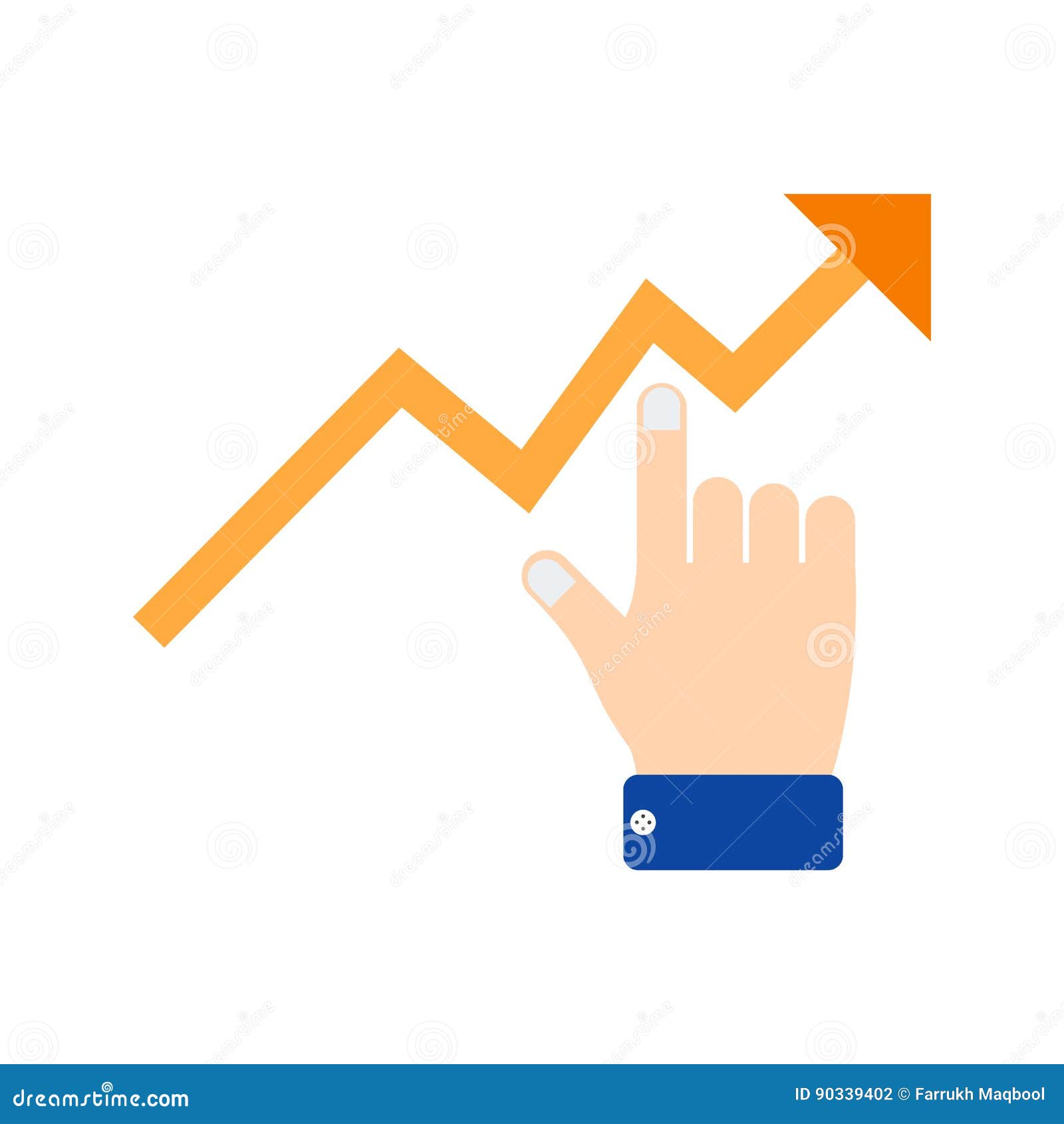 Click on Graph stock vector. Illustration of analysis - 90339402