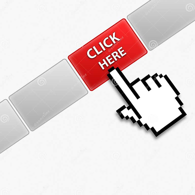 Click here stock illustration. Illustration of homepage - 15528253