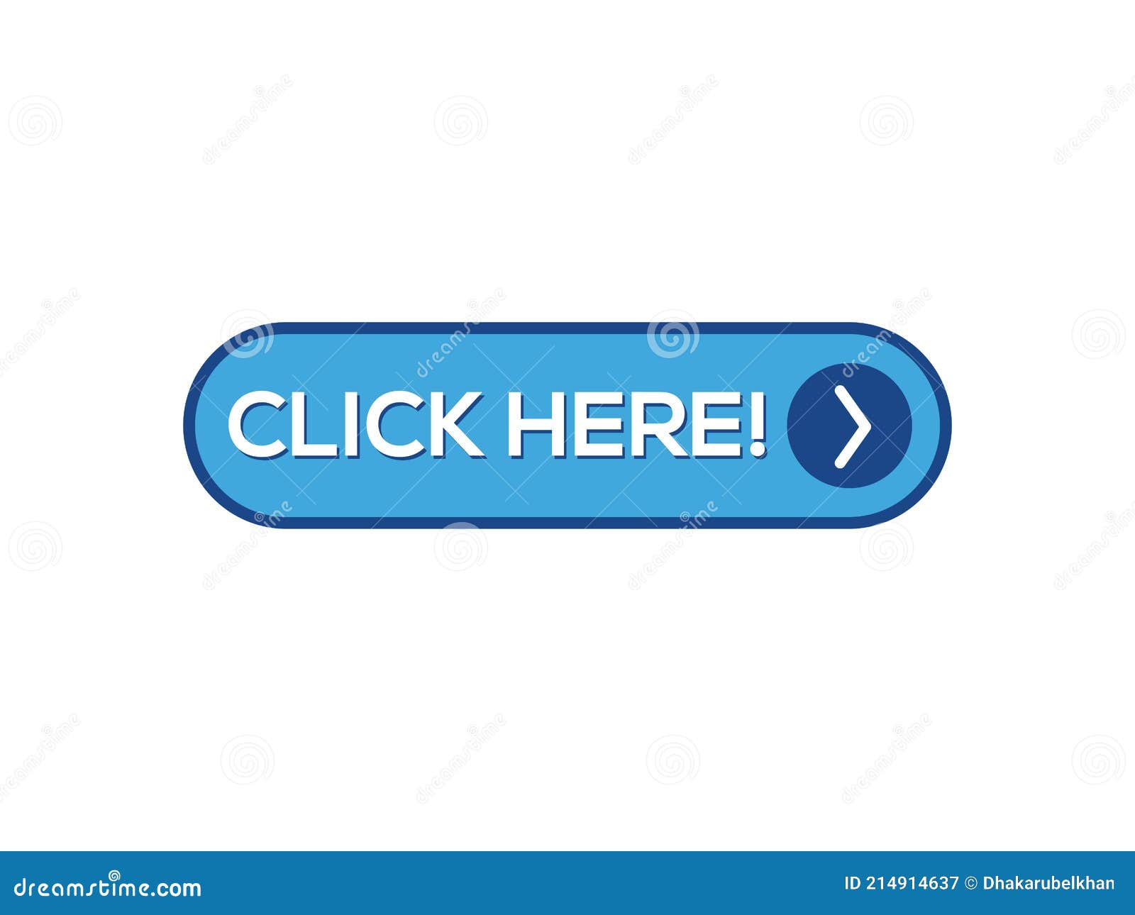 Click Here Button with Arrow Icons Stock Vector - Illustration of click ...