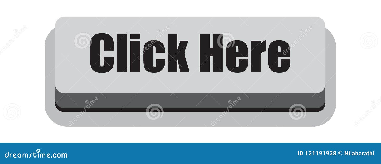 Click here button black stock illustration. Illustration of icon ...