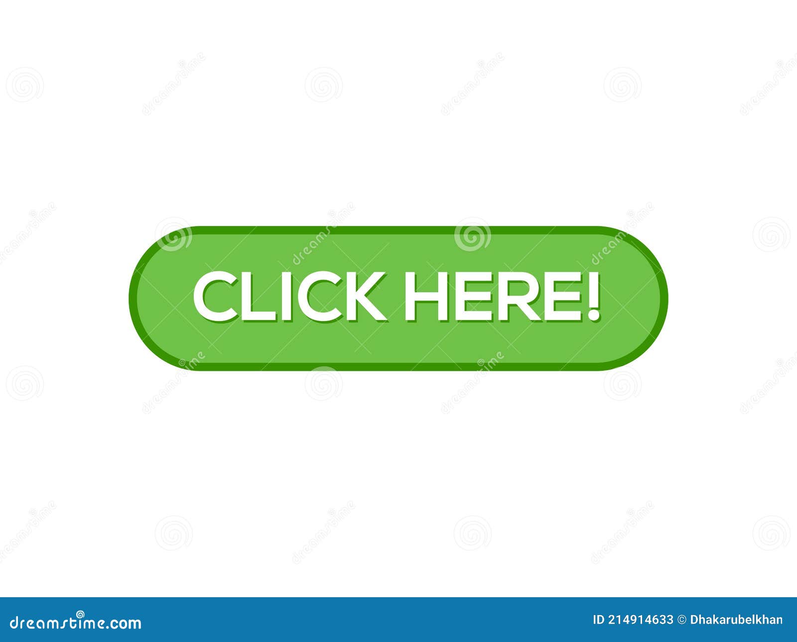 Click Here Button. Click Here Sign Stock Vector - Illustration of green ...