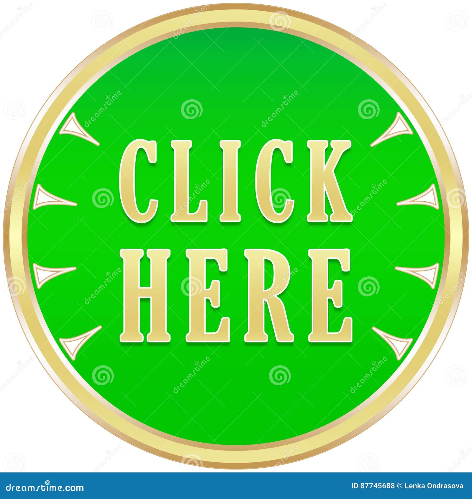 Click here button stock illustration. Illustration of glossy - 87745688