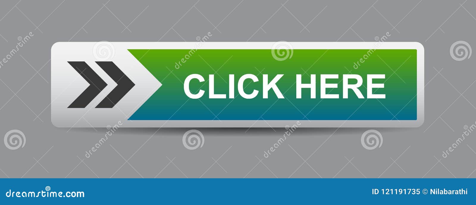 Click here button green stock illustration. Illustration of button ...