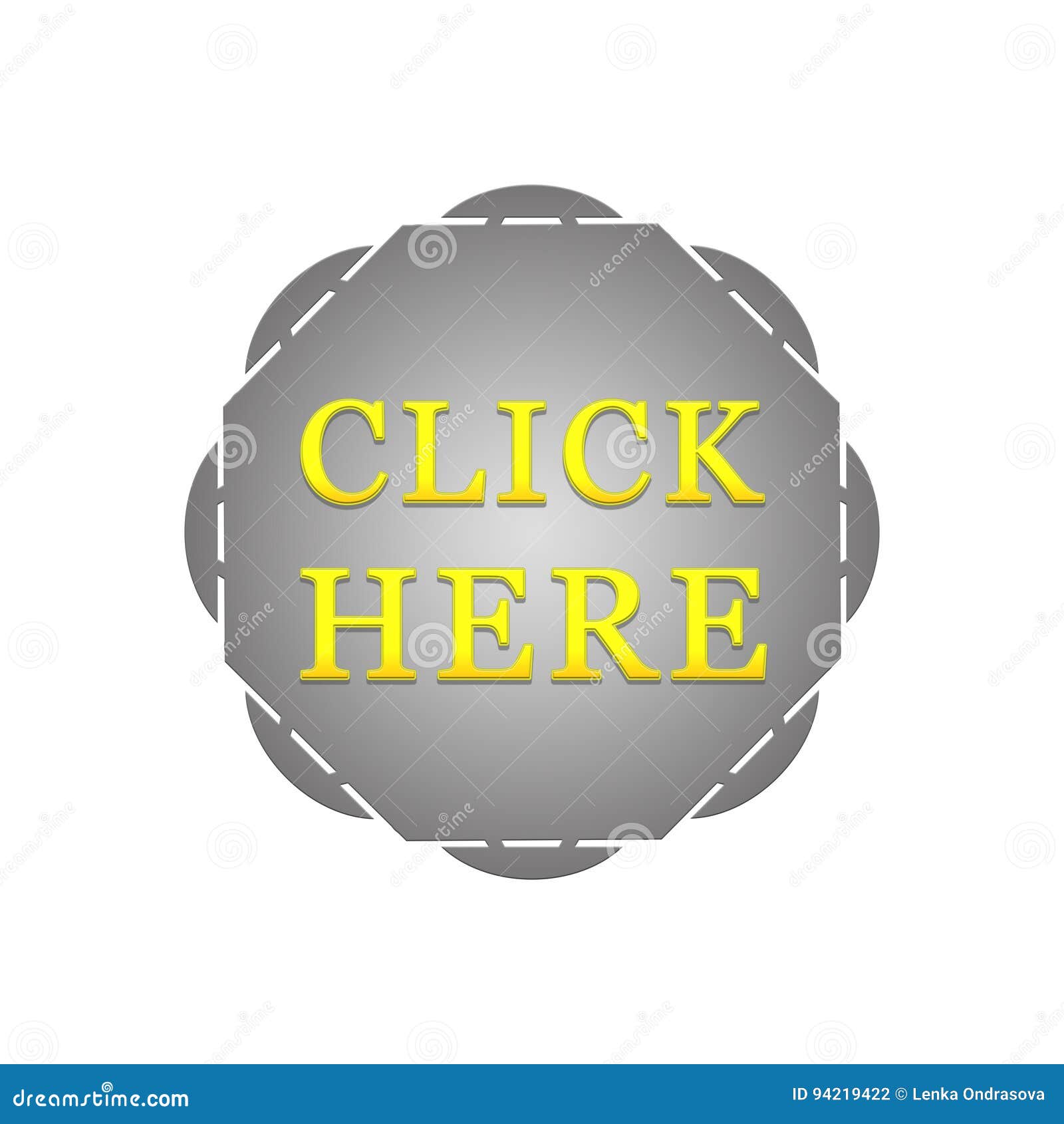 Click here button stock illustration. Illustration of clickable - 94219422