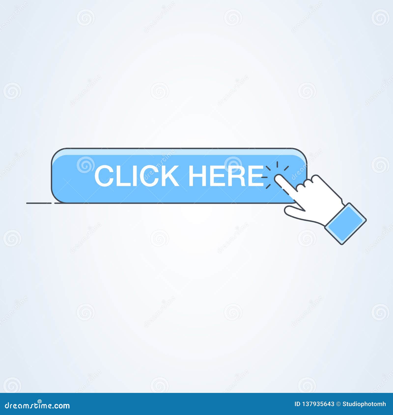 Click Here Button with Hand Icon. Vector Click Web Sign Cursor Symbol ... Click Here Button with Hand Icon. Vector Click Web Sign Cursor Symbol ...