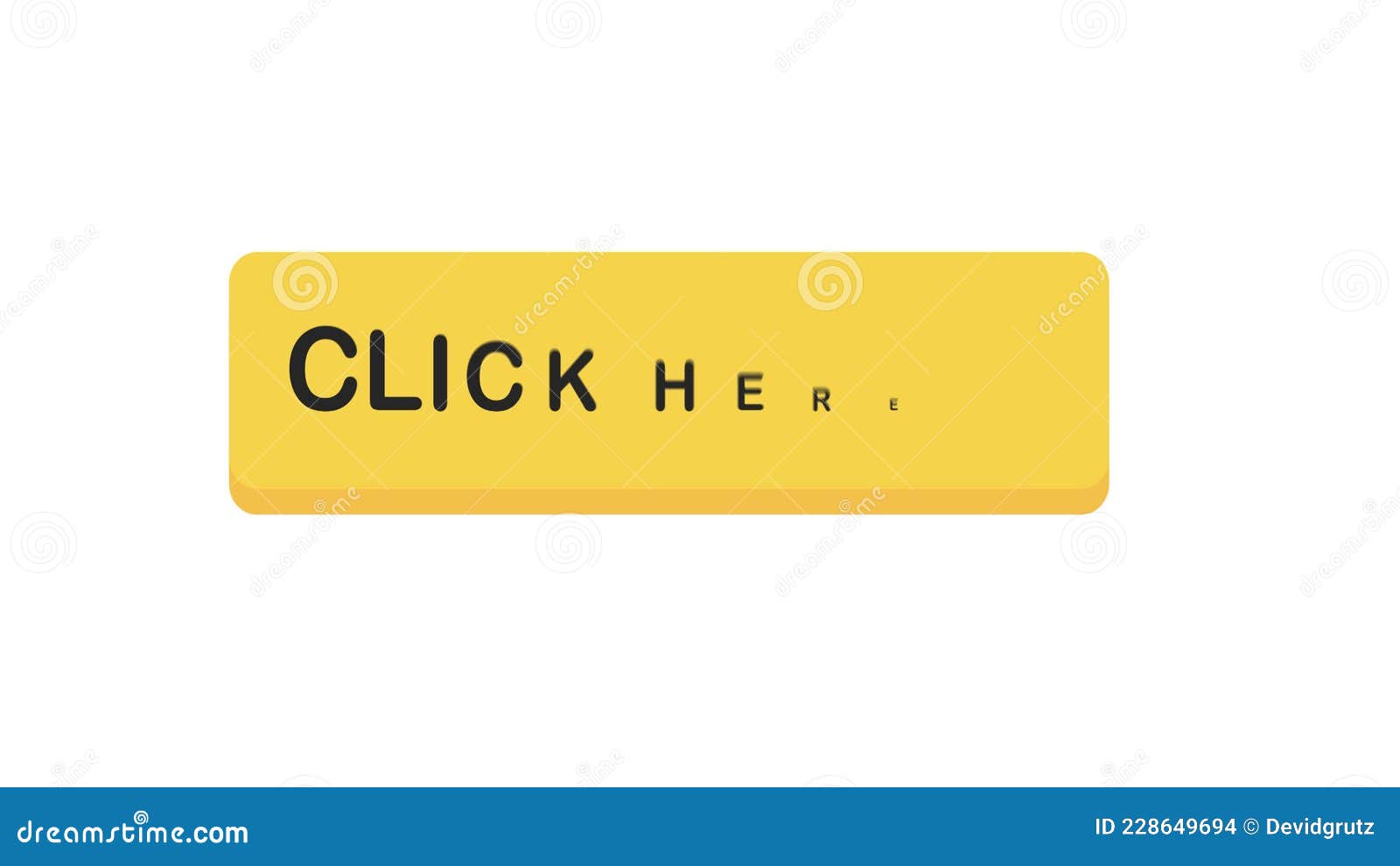 Click Here Button with Hand Pointer Clicking. Motion Graphics. Stock ...