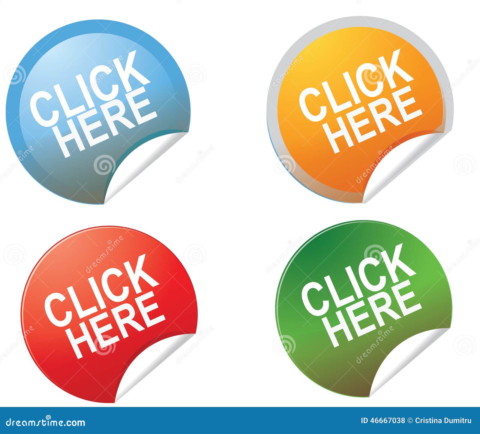 Click here button stock illustration. Illustration of button - 46667038