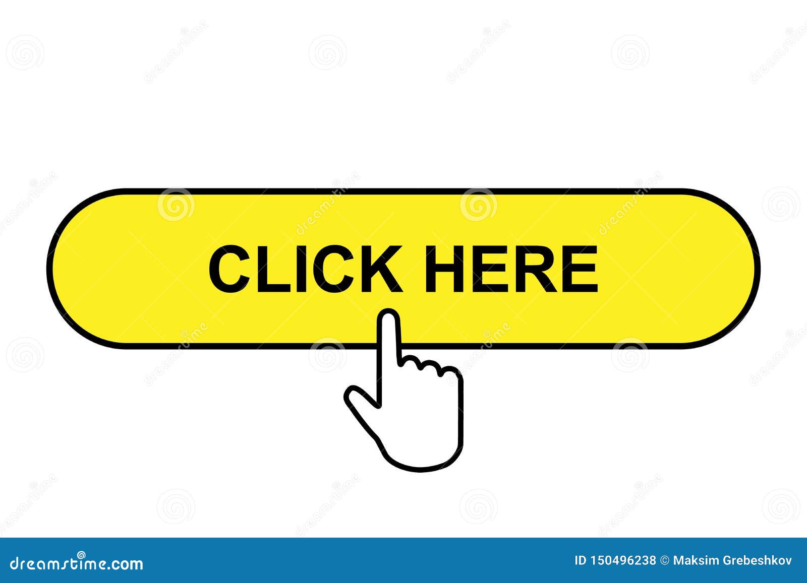Click Here Button . Vector Illustration Stock Illustration ...
