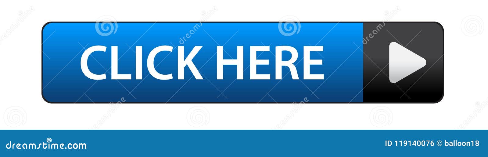 Click here button stock vector. Illustration of choice - 119140076